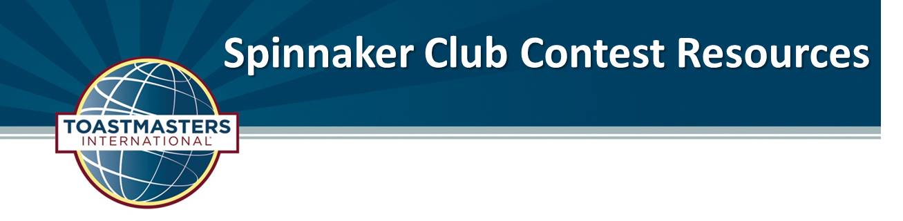 Contest resources – Spinnaker Toastmasters Club, Plimmerton, Porirua ...